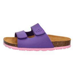 Lico M&auml;dchen Pantolette "Pantolette Bioline Velcro Kids", Gr. 31, lila, Filz, Schuhe