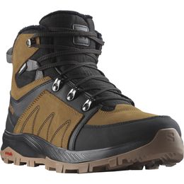 Salomon Herren Winterstiefel "OUTCHILL TS WP", Gr. 47, schwarz, Leder, Schuhe, Winterschuhe, Winterboots, Snowboots, wasserdicht