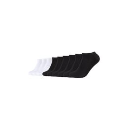 Camano Damen Sneakersocken "Sneakersocken 9er Pack", Gr. 39, schwarz-wei&szlig;, 80% Baumwolle, 17% Polyamid, 3% Elasthan, uni, Socken