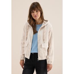 Cecil Damen Cordjacke, beige, Gr. XXL, unifarben, Stoff, Obermaterial: 90% Polyester, 9% Nylon, 1% Elasthan; Futter: 100% Polyester, Jacken, mit