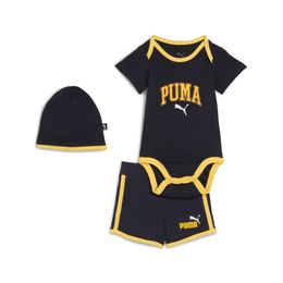 Puma Jungen Trainingsanzug "MINICATS CLASS BORN 3-PIECE SET INF", blau, Gr. 62, unifarben, Obermaterial: 100% Baumwolle, Sportanzüge