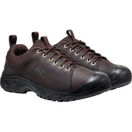 Keen Herren Outdoorschuh "TARGHEE IV OXFORD", Gr. 43, schwarz, Leder, Textil, Schuhe