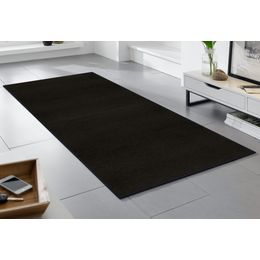 Fu&szlig;matte, B:120cm H:9mm L:180cm, schwarz, wash+dry by Kleen-Tex, Kunstfaser, Au&szlig;enbereich, Teppiche, "Original Uni, Schmutzfangteppich",