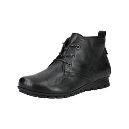 Think! THINK Damen Schn&uuml;rschuh "Think Stiefelette Leder", Gr. 39, schwarz, Leder, Schuhe