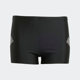 Kinder Badehose "BB BOXER Y", schwarz, Gr. 140, adidas Performance, Obermaterial: 78% Polyamid, 22% Elasthan, Badehosen
