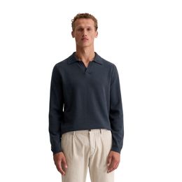 Marc O'Polo MARC O'POLO Herren Strickpullover "aus softem Bio-Bauwoll-Schurwoll-Mix", blau, Gr. XS, unifarben, Obermaterial: 54% Baumwolle, 29% Schurwolle, 17%