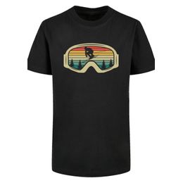 F4NT4STIC M&auml;dchen T-Shirt "Retro Skibrille Wintersport", schwarz, Gr. 110, Obermaterial: 100% Baumwolle, Shirts, Premium Qualit&auml;t