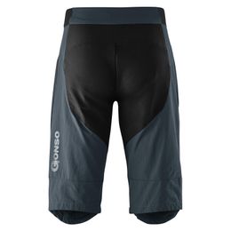 Gonso Herren Radhose "RASASS", grau, Gr. S, 93% Polyamid, 7% Elastan, Hosen, Herren Bike-Shorts, MTB Fahrradhose mit Sitzpolster, Bund flexibel
