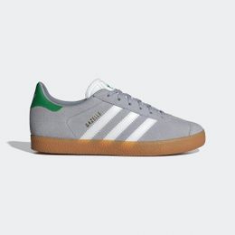 M&auml;dchen Sneaker "GAZELLE", adidas originals, Gr. 36halo silber, cloud wei&szlig;, gr&uuml;n, Leder, Synthetik, Schuhe