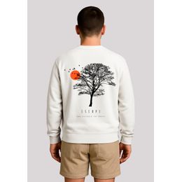 F4NT4STIC Herren Sweatshirt "Escape Discover the World Tree Birds", wei&szlig;, Gr. M, Obermaterial: 80% Baumwolle, 20% Polyester, Sweatshirts, Premium