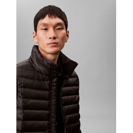 Calvin Klein Herren Steppweste "SLVLSS LT WT NYLON PUFFER VEST", schwarz, Gr. M, unifarben, Web, Obermaterial: 100% Polyamid, Westen, Mit