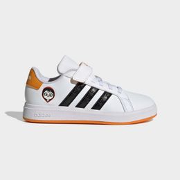 Mädchen Sneaker "ADIDAS DISNEY COCO GRAND COURT KINDER", adidas Sportswear, Gr. 33cloud weiß, core schwarz, eqt orange, Synthetik, Schuhe