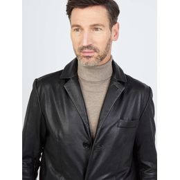 JCC Herren Lederjacke "Armando", schwarz, Gr. 58, Obermaterial: 100% Leder; Futter: 100% Polyester, Jacken