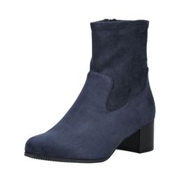 Caprice Damen Stiefelette "Caprice Stiefelette Veloursleder", Gr. 36, blau, Veloursleder, Schuhe