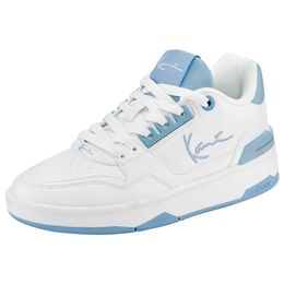 Karl Kani Jungen Sneaker "LXRY 2K GS WHITE/LT. BLUE", Gr. 39, wei&szlig;, Leder, Schuhe