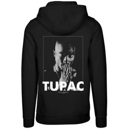 F4NT4STIC Damen Kapuzenpullover "Tupac Shakur Praying Hip Hop Rap", schwarz, Gr. XXL, Obermaterial: 65% Baumwolle, 35% Polyester, Pullover, Hoodie,