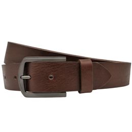 AnnaMatoni Herren Lederg&uuml;rtel "AnnaMatoni Lederg&uuml;rtel Crest Lederg&uuml;rtel Crest", braun, Gr. 110, 100% Leder, G&uuml;rtel