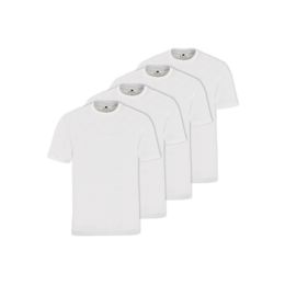 Hajo Herren T-Shirt "T-Shirt 4er Pack", wei&szlig;, Gr. L, Obermaterial: 100% Baumwolle CO., Shirts