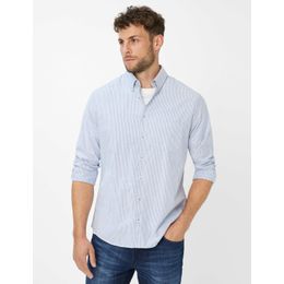 Brax Herren Langarmhemd "Style DANIEL", blau, Gr. XL, Web, 97% Baumwolle, 3% Elasthan, Hemden