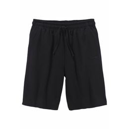 Kangaroos Herren Sweatshorts "kurze Jogginghose", Gr. 44, schwarz, Sweatware, Obermaterial: 60% Baumwolle, 40% Polyester, unifarben, Basic, Hosen,