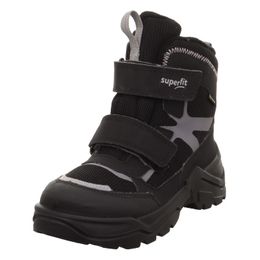 Superfit M&auml;dchen Winterboots "SNOW MAX WMS: weit", Gr. 33, schwarz, Synthetik, Textil, Schuhe, Snowboots f&uuml;r breite F&uuml;&szlig;e geeignet, Gr&ouml;&szlig;enschablone