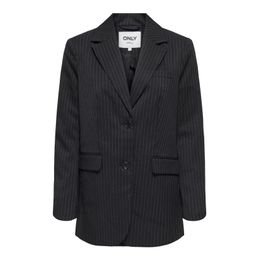 Only Damen Longblazer "ONLREINA L/S PINSTRIPE BLAZER TLR NOOS", grün, Gr. 38, Nadelstreifen, Web, Obermaterial: 97% Polyester, 3% Viskose, Blazer,