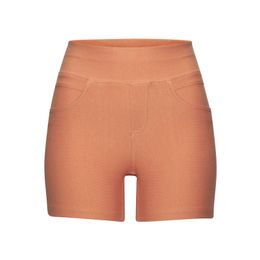 H.I.S. H.I.S Damen Shorts, Gr. 32, orange, Obermaterial: 70% Baumwolle, 25% Polyester, 5% Elasthan, unifarben, Basic, Hosen, im Schlupfhosen Style