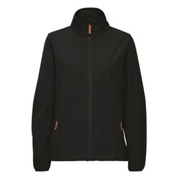 North Bend Damen Softshelljacke "Softshelljacke NBCorrina W W-PRO 8.000 mit wasserdichter Beschichtung", schwarz, Gr. 38, Obermaterial: 92% Polyamid