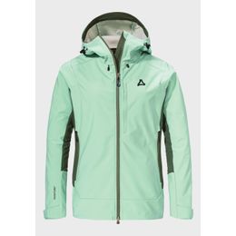 Sch&ouml;ffel SCH&Ouml;FFEL Damen Outdoorjacke "Mountain Softshell Jk Style Milagle WMS", gr&uuml;n, Gr. 38, Oberstoff: Aussenseite: 92% Polyester, 8% Elasthan, Innenseite: