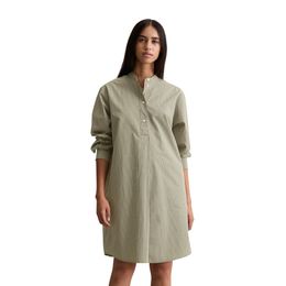 Marc O'Polo Damen Hemdblusenkleid "aus Papertouch-Popeline", gr&uuml;n, Gr. XS, MARC O'POLO DENIM, kariert, Obermaterial: 100% Baumwolle, Kleider