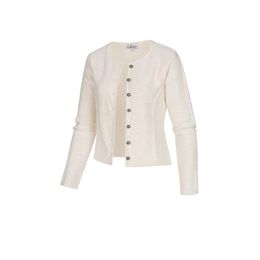 N&uuml;bler N&Uuml;BLER Damen Strickjacke "Strickjacke Amira", wei&szlig;, Gr. XXL, Obermaterial: 50% Baumwolle CO. 50% Polyacryl PAN., Strickjacken