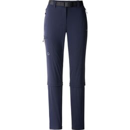 LPO Damen Zip-off-Hose "Da-Zip-Off-Hose &ndash; Coralie", blau, Gr. 44, Web, 92% Nylon.8% Elasthan, Hosen, Komfortbund