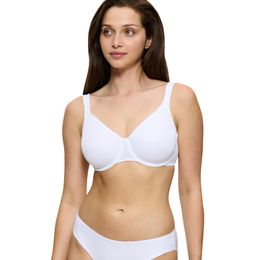 Triumph Damen Minimizer-BH "Comfort Minimizer", Gr. 75, weiß, Microtouch, Obermaterial: 71% Polyester, 18% Polyamid, 11% Elasthan (LYCRA), BHs,