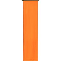 Schiebegardine WIRTH, B:60cm H:145cm, orange, Jacquard, Polyester, Wohnzimmer, Gardinen, "Umea"