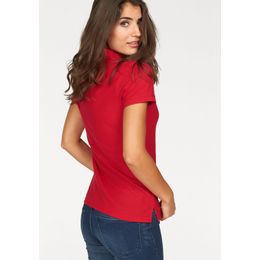 Damen Poloshirt "Lady-Fit Premium Polo", rot, Basic, Gr. S, Fruit of the Loom, unifarben, Piqu&eacute;, Obermaterial: 100% Baumwolle, Shirts