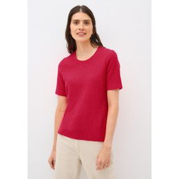 Cecil Damen T-Shirt, rot, Gr. S, unifarben, Web, 90% Baumwolle, 10% Polyester, Shirts, mit Knopf Details