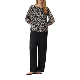 Damen Klassische Bluse, schwarz, Gr. 38, s.Oliver BLACK LABEL, bedruckt, Web, Obermaterial: 100% Polyester. Futter: 100% Viskose, Blusen, mit
