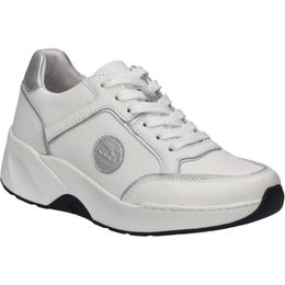 Josef Seibel Damen Sneaker "Lissi 12, weiss-silber", Gr. 39, silber, Obermaterial: 100% Rindsleder Leather cow., Schuhe