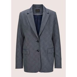 Madeleine Mode MADELEINE Damen Jackenblazer "Blazer Legerer Longblazer mit dezentem Karomuster", gr&uuml;n, Gr. 34, Obermaterial: 62% Polyester PES. 35% Viskose CV. 3%