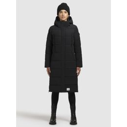 Khujo Damen Steppmantel "DANI2", schwarz, Gr. S, unifarben, 73% Nylon, 27% Baumwolle, M&auml;ntel