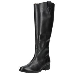 Gabor Damen Bikerboots "Gabor Stiefel Glattleder", Gr. 37, schwarz, Glattleder, Schuhe