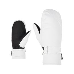 Ziener Damen F&auml;ustlinge "KISARI-Z AQUASHIELD DAMEN", wei&szlig;, Gr. 6, Kunstfaser, Handschuhe, wasserdicht, winddicht, atmungsaktiv, warmes Fleece-Futter