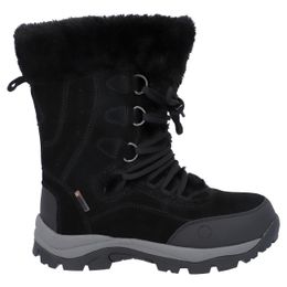 Hi-Tec Damen Winterstiefel "Moritz WP 200", Gr. 38, schwarz, Leder, mehrfarbig, Schuhe, Snowboots, Winterboots, Winterschuhe, mit 200g Thinsulate