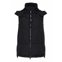 oxmo Damen Steppweste "Steppweste OXJuliette", schwarz, Gr. M, Obermaterial: 100% Polyester PES., Westen