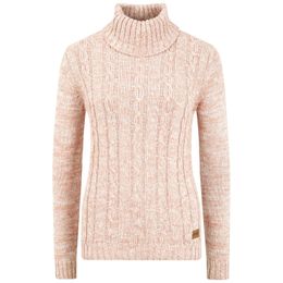 oxmo Damen Rollkragenpullover "Rollkragenpullover OXPhilipa", rosa, Gr. L, Obermaterial: 100% Baumwolle CO., Pullover