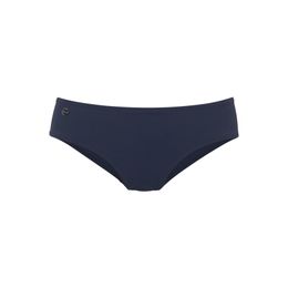 Lascana Damen Bikini-Hose "Minimal", blau, Gr. 38, bedruckt, Polyamid, Badehosen, uni und bedruckt in h&ouml;herer Form