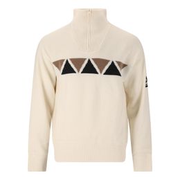 SOS Herren Strickpullover "Aboda", wei&szlig;, Gr. XXL, mehrfarbig, 50% Polyester, 50% Wolle, Pullover, mit winddichter Innenschicht