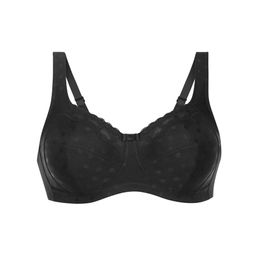 Anita Damen Entlastungs-BH "Komfort BH Airita", Gr. 80, schwarz, Stoff, Obermaterial: 50% Polyester PES. 39% Polyamid PA. 11% Elasthan EL., BHs
