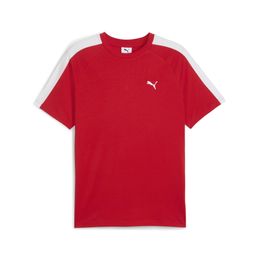 Puma Herren T-Shirt "T7 T-Shirt Herren", rot, Gr. L, clean, Obermaterial: 100% Baumwolle; Rippe: 80% Baumwolle, 20% Polyester, Shirts