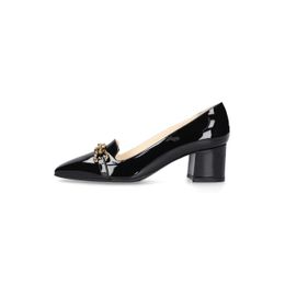 Henry Stevens Damen Pumps "Fay P55", Gr. 42, schwarz, Lackleder, Schuhe, Damen Absatzschuh elegant handgefertigt, Lederschuh
